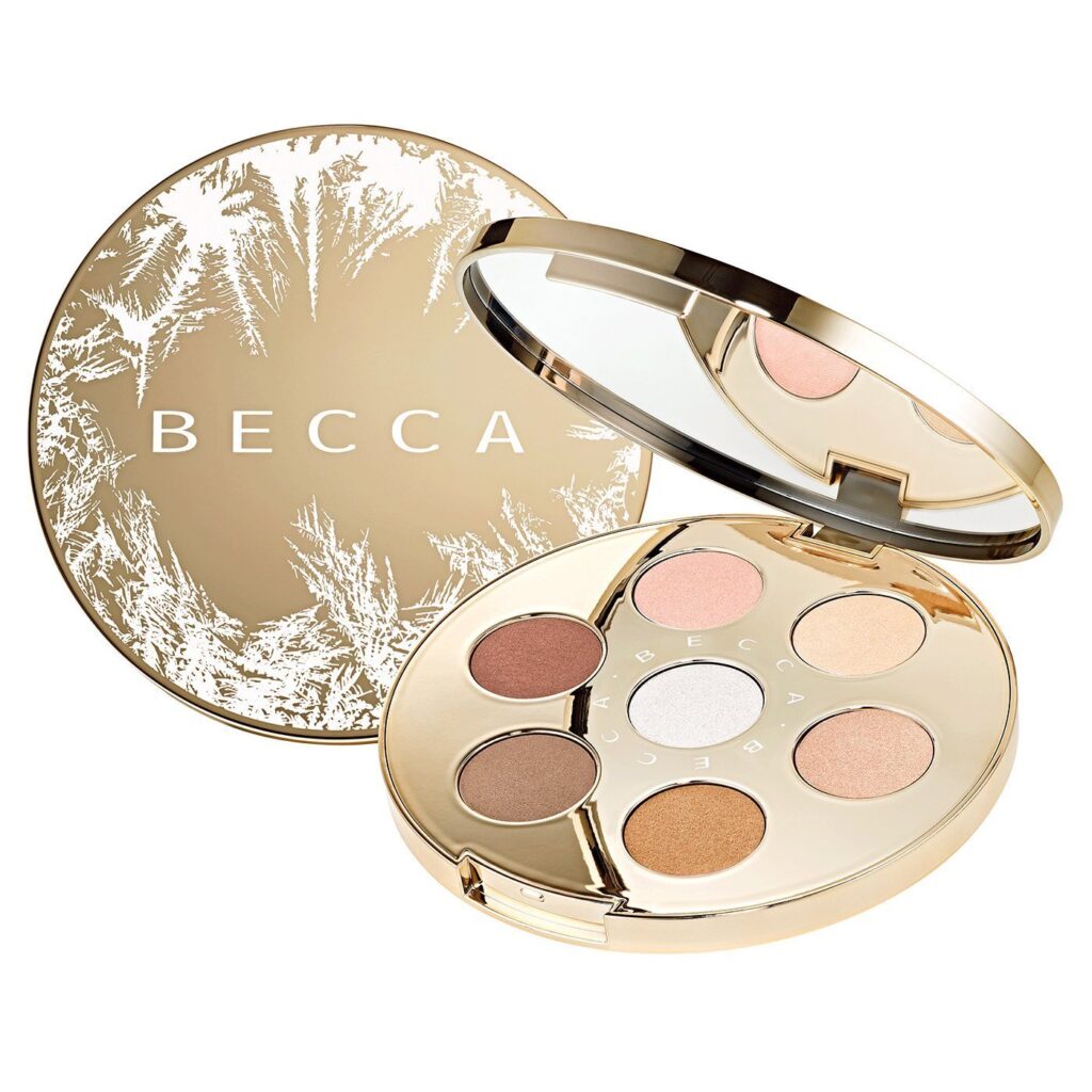 BECCA Cosmetics: Champagne Pop Highlighter, Primer, Lipstick & Foundation